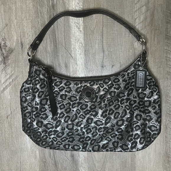 Coach | Bags | Coach Signature Animal Print Ocelot Convertible Hobo ...